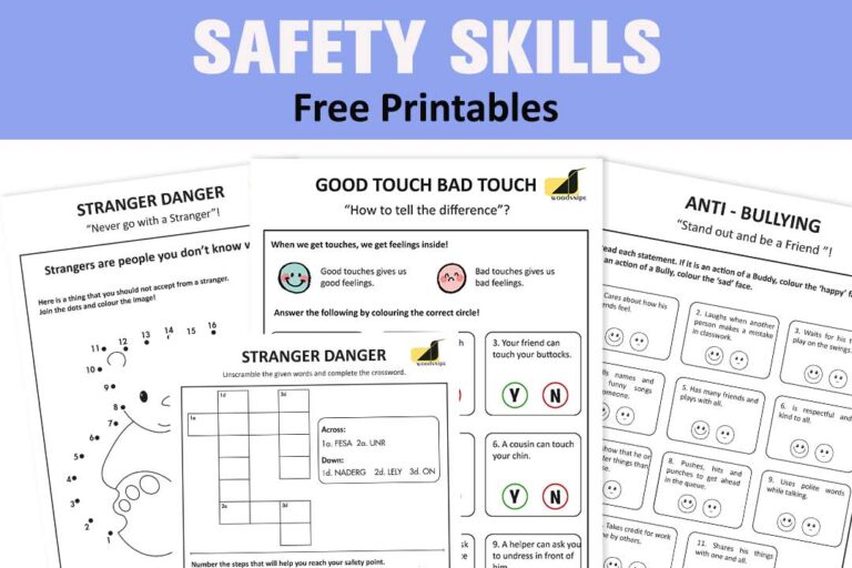 6 Essential Printables To Help Teach Safety Skills To Children ...